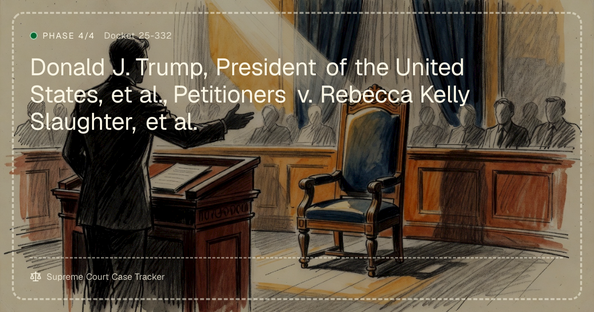 Donald J. Trump, President of the United States, et al., Petitioners v ...